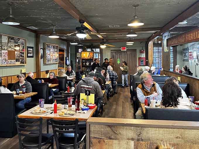 A full dining room at lunch means you've found the right place; locals always know where to eat.