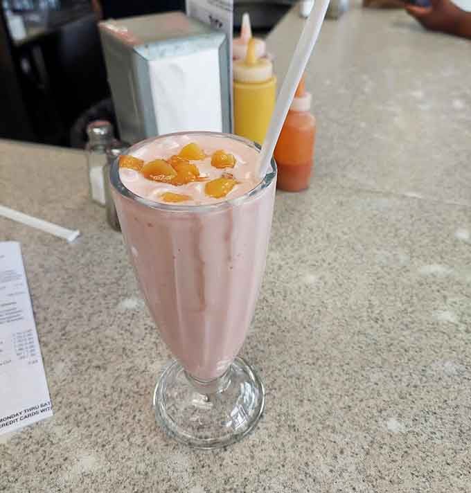A milkshake so thick your straw stands at attention, proving that good things really do come to those who wait.