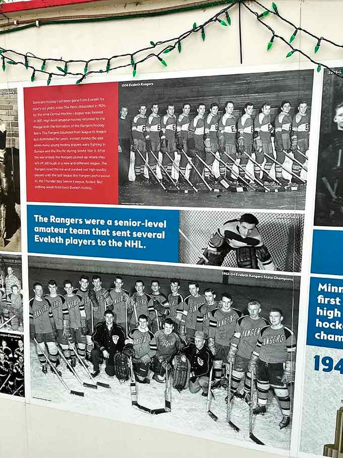 9. eveleth rangers historical display panel
