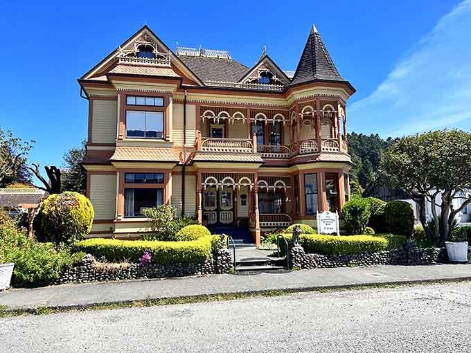 The Gingerbread Mansion makes every other house on your block look like it gave up trying.