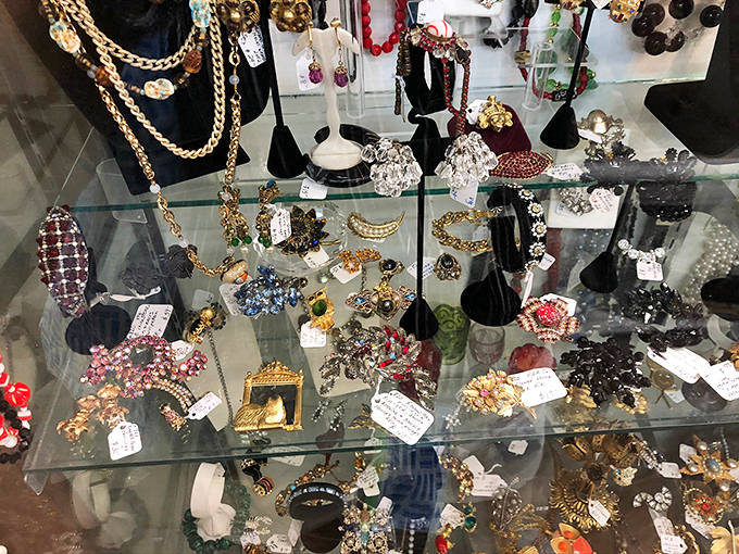 Vintage jewelry that sparkles with history&mdash;each piece whispering tales of elegant soir&eacute;es and special occasions from decades past.