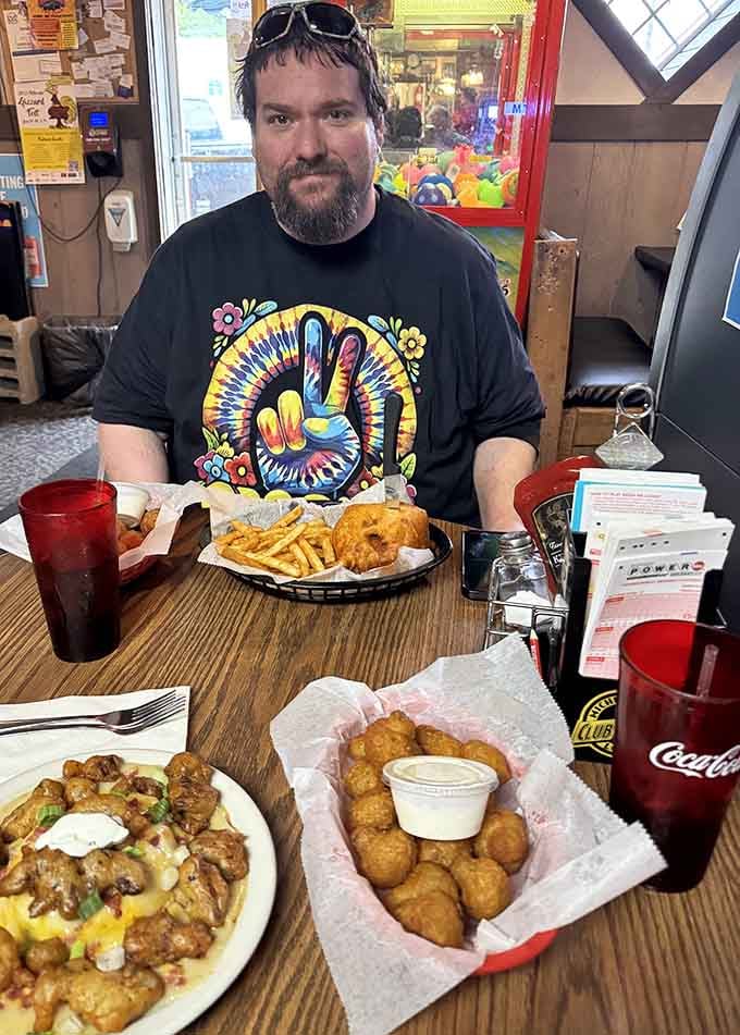 Tables full of happy diners prove that word has definitely gotten out about this Potterville treasure.
