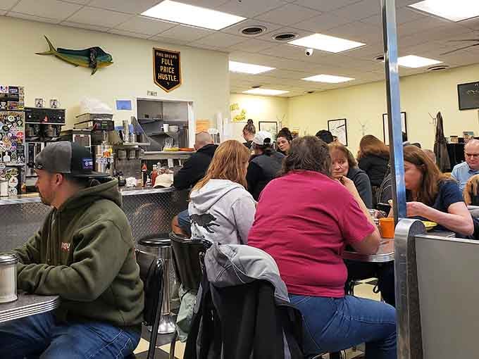 When the breakfast crowd fills every seat, you know you've found where the locals keep their delicious secrets.