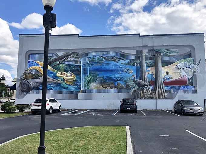 Vibrant murals downtown showcase local artistry that transforms ordinary walls into extraordinary conversation starters worth photographing and sharing.