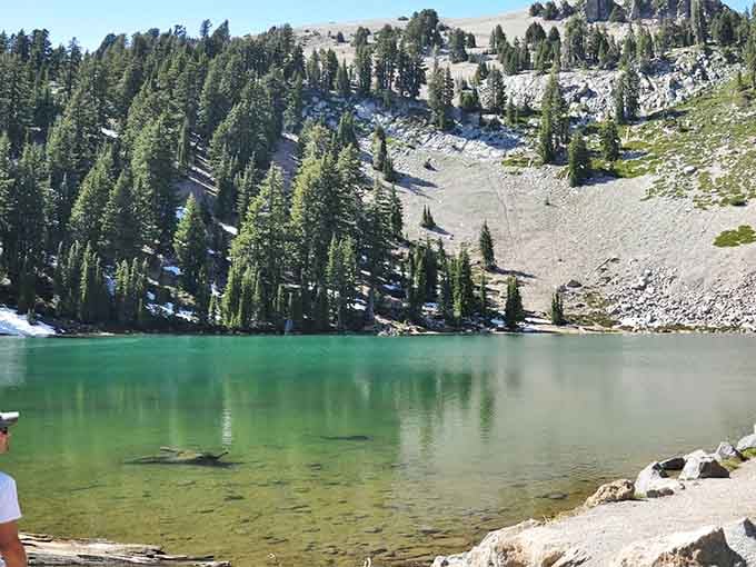 Emerald Lake lives up to its name with colors so vivid they'd make a jeweler weep with envy.