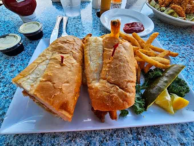 Lobster presented like royalty on toasted bread, reminding you exactly why you drove all this way down the Keys.