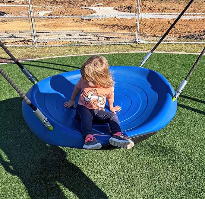 A swing that holds multiple kids at once, finally solving the "whose turn is it" debate permanently.