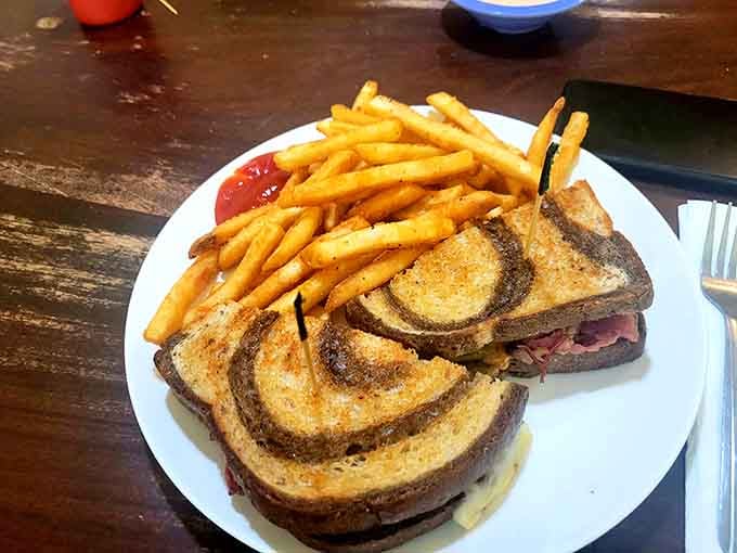 A sandwich and fries combo that understands the assignment: comfort food done right, no apologies necessary.