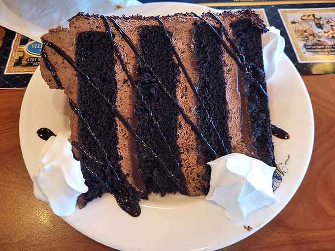 Chocolate cake so rich and decadent it should probably come with its own financial advisor and warning label.