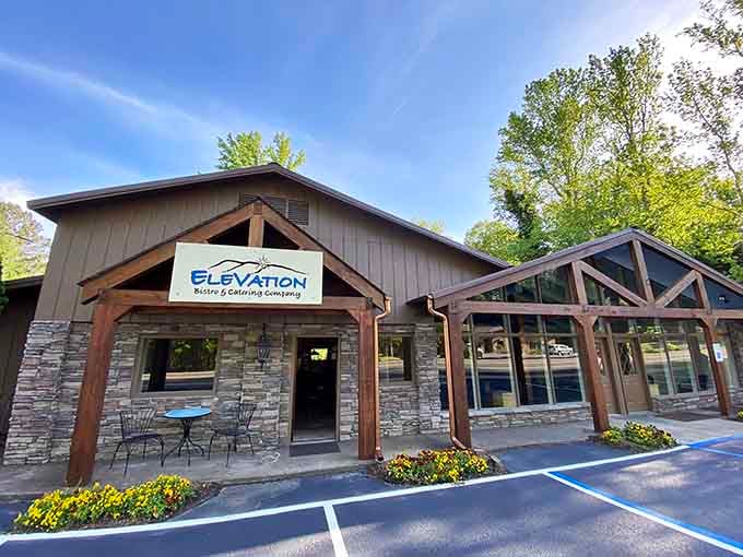 Elevation Bistro's inviting exterior suggests the food inside matches the mountain views outside.