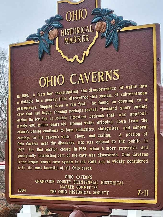 History meets geology on this marker, telling the story of how a curious farm boy changed everything.