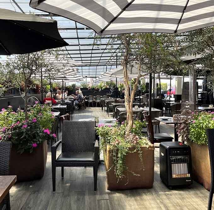 The patio offers California sunshine with your seafood, making every meal feel like a mini vacation from reality.