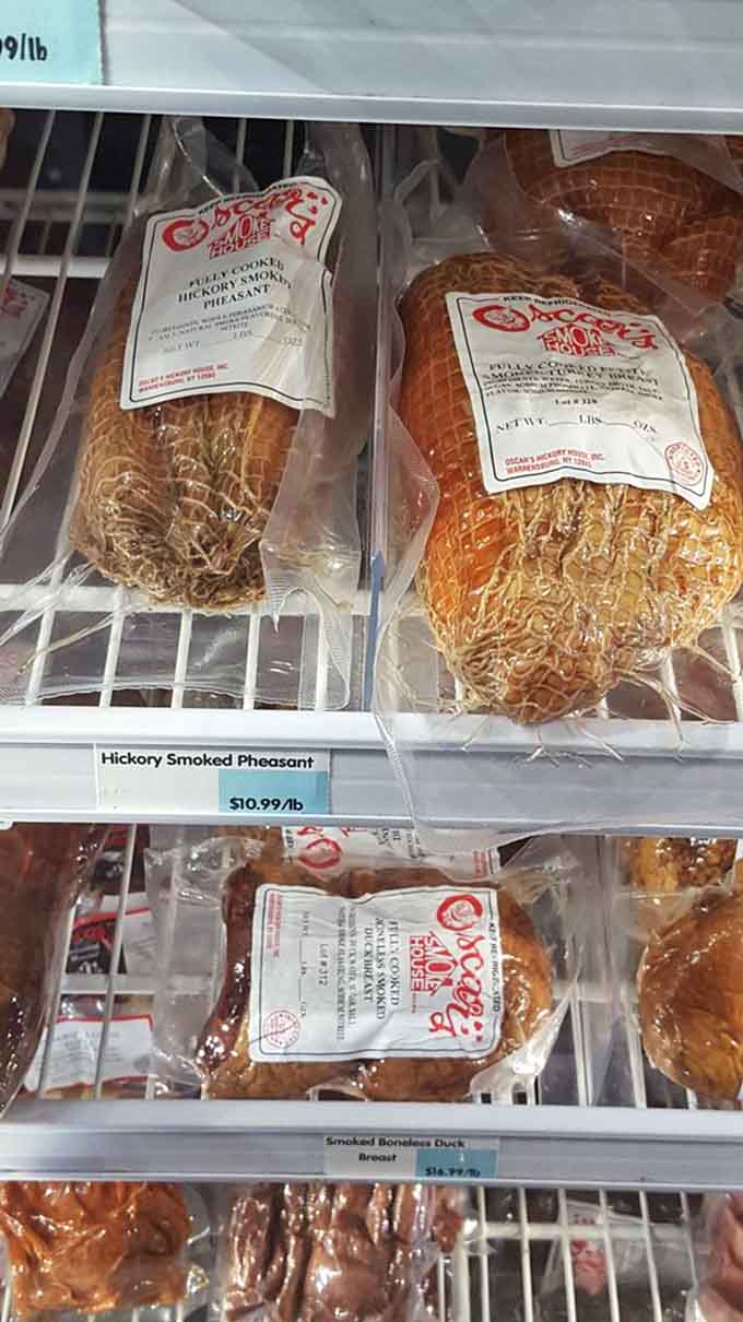 Hickory smoked pheasant for when you want your poultry to taste like it had an interesting life story.