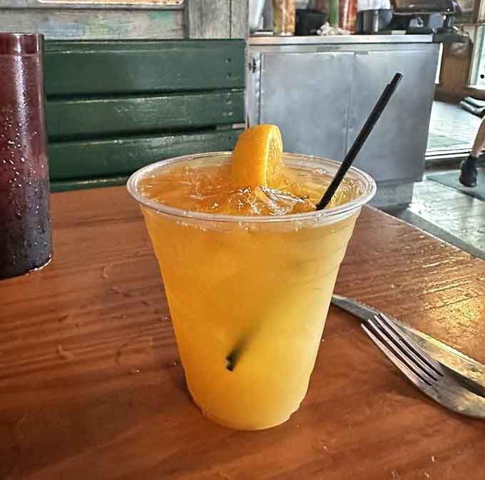 This Mai Tai is practically glowing with tropical vibes, perfect for pretending you're on a permanent beach vacation.