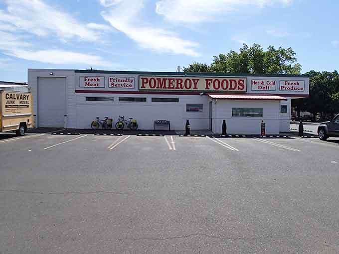 Pomeroy Foods promises fresh meat and friendly service, which honestly beats self-checkout machines any day of the week.