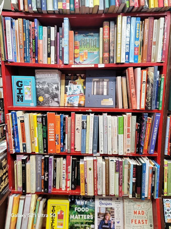 The cookbook section where culinary adventures begin without requiring a second mortgage to fund them.