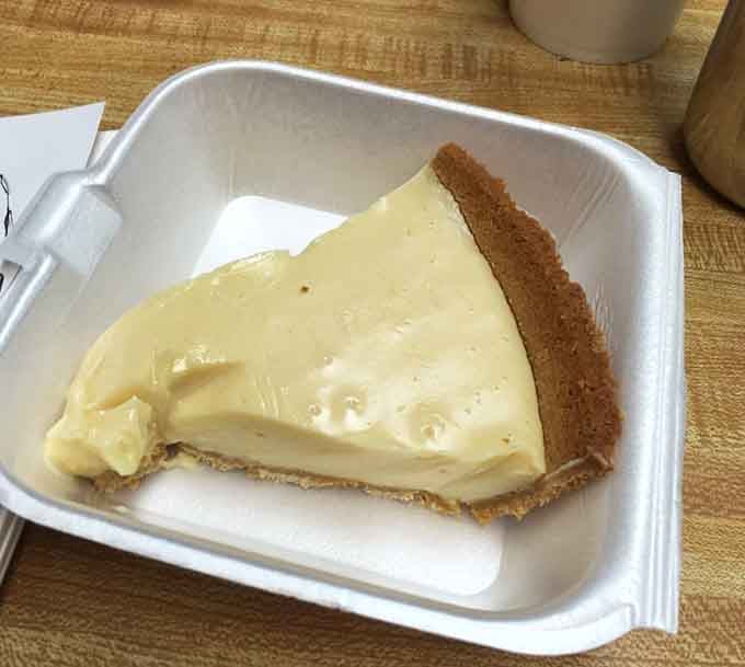 One slice of that creamy pie and suddenly all your problems seem remarkably small and manageable.