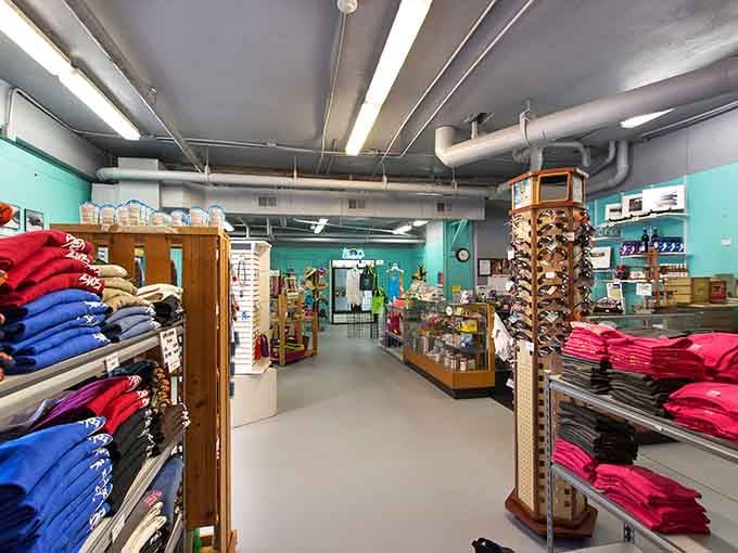 The gift shop stocked with colorful Sea N Suds merchandise means you can take home proof of your excellent life choices.