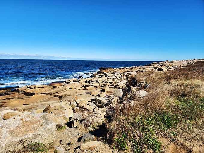 These massive granite slabs have been ocean-front property for centuries. Talk about prime real estate with unbeatable views.