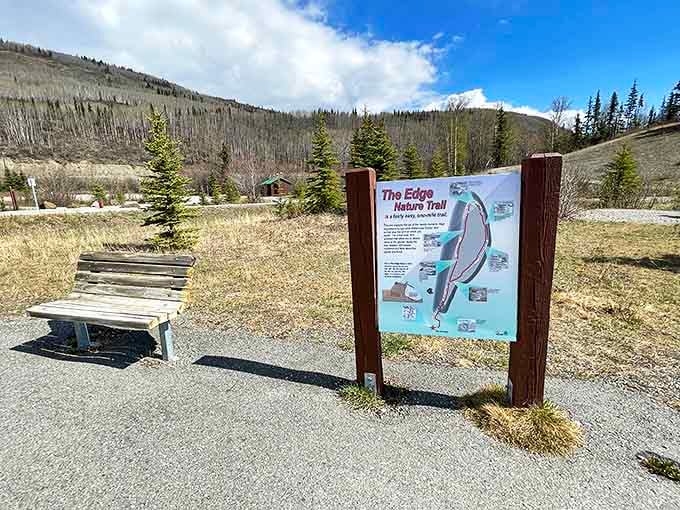 The Edge Nature Trail's informative signage invites hikers to learn while they wander. Nature's classroom comes with the best views in town.