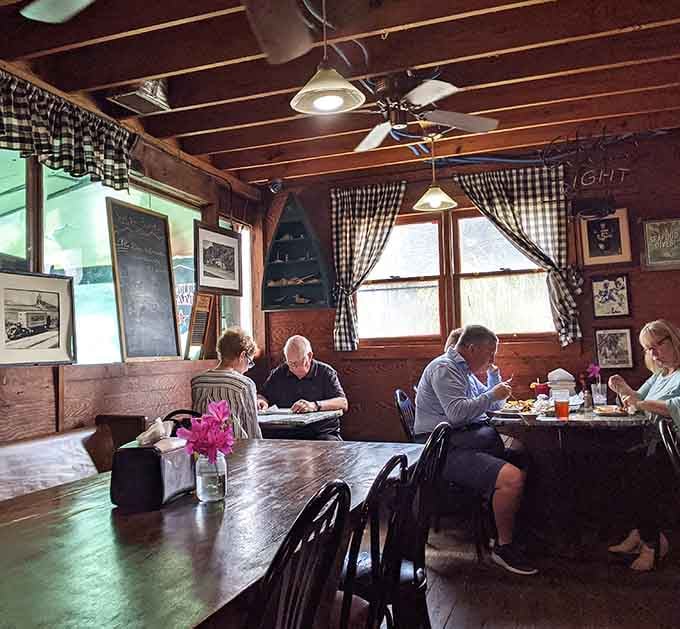 Real people enjoying real food in a real restaurant, no pretense required, just good appetites and better company.