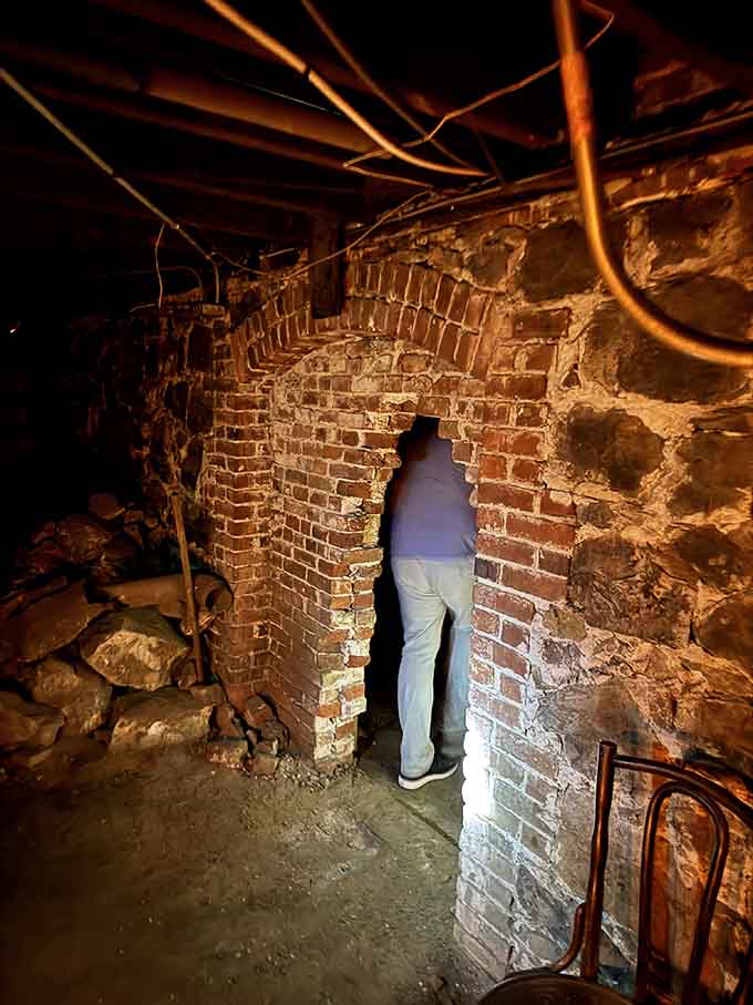 Brick archways built to last centuries, unfortunately preserving evidence of crimes that should have never happened at all.