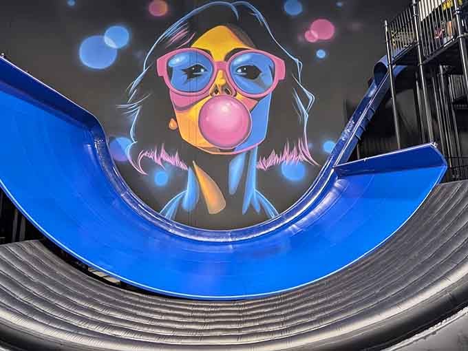 This blue beauty curves like a question mark, and the answer is always "one more time, please!"