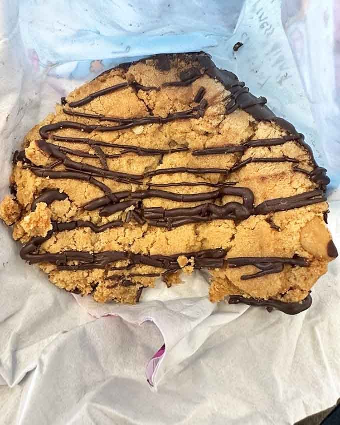 Chocolate and peanut butter meet in this cookie like old friends reuniting, creating magic with every crumbly bite.