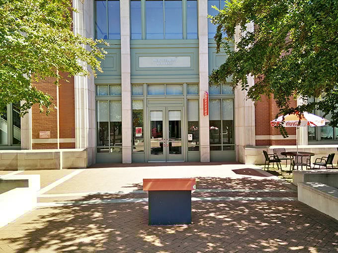 Learning doesn't retire when you do. This welcoming entrance promises intellectual stimulation that's as accessible as it is affordable.