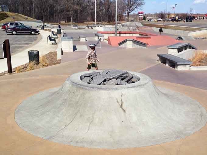 Saint Cloud Skate Park offers free entertainment where the only thing getting shredded is concrete, not your wallet.