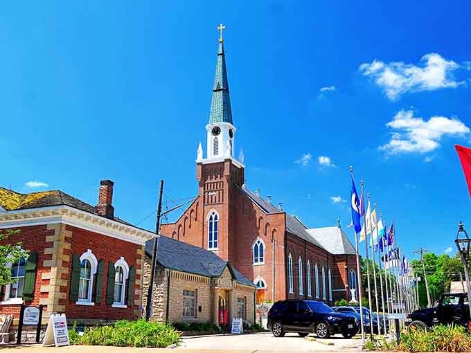 This stunning church spire has been pointing heavenward longer than most towns have existed around here.
