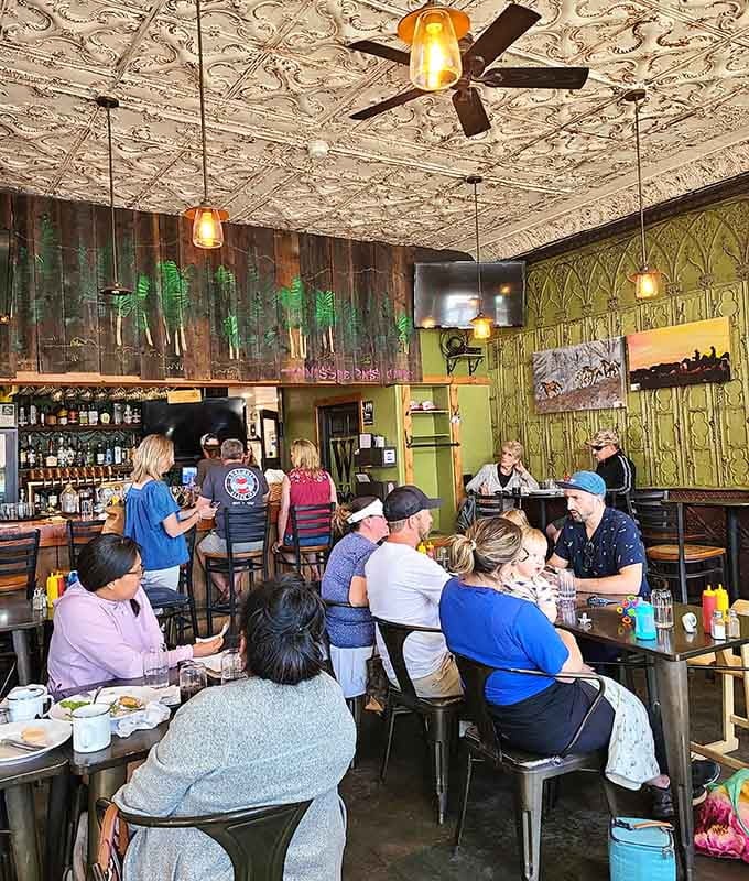 Locals and visitors mingle over great food, creating the kind of genuine community vibe that defines Leadville dining.