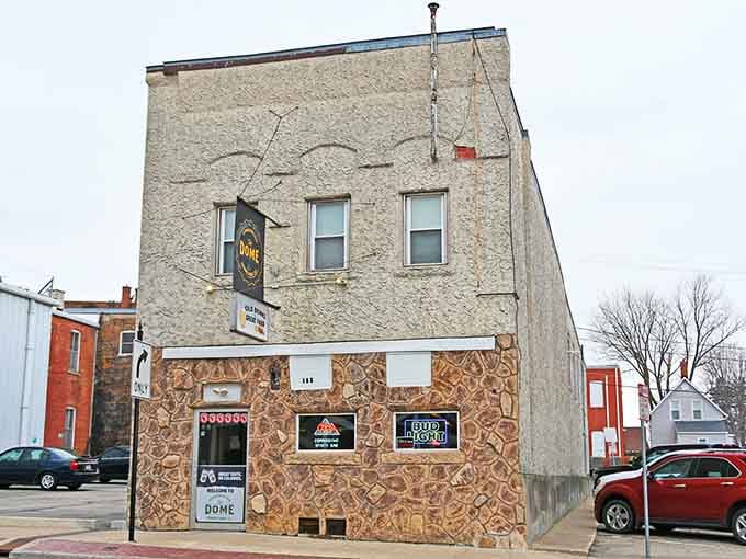 The Dome Sports Bar represents small-town gathering spots where everyone knows your name and nobody judges your budget carefully.