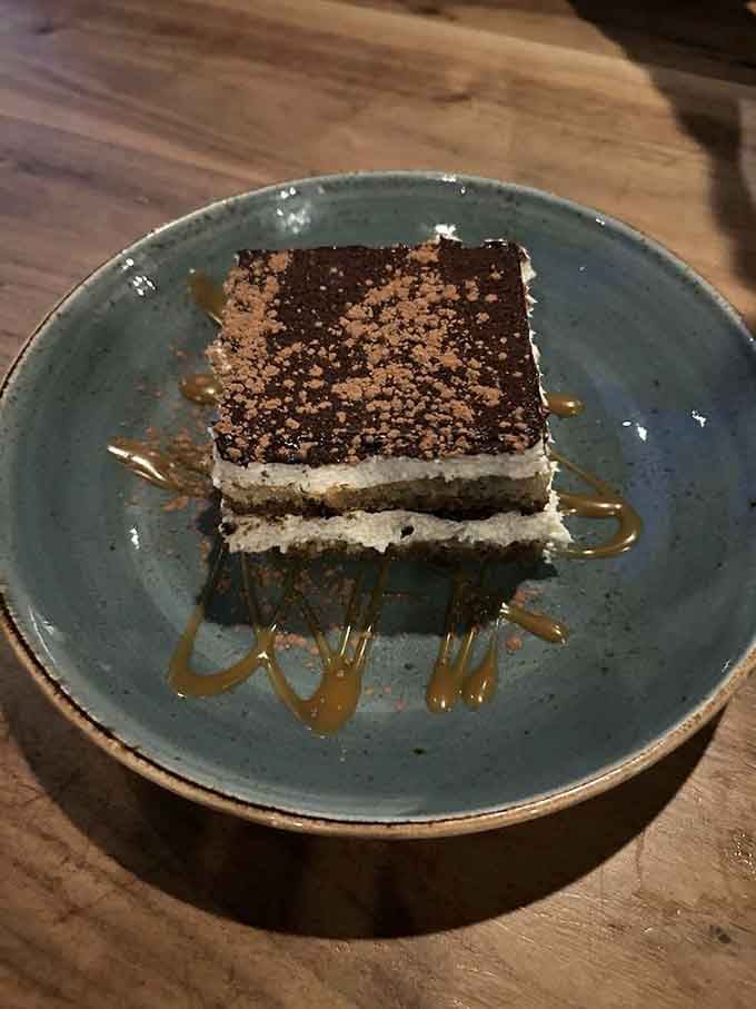 Tiramisu that proves Italian desserts and ocean views are a combination nobody knew they needed until right this very moment.