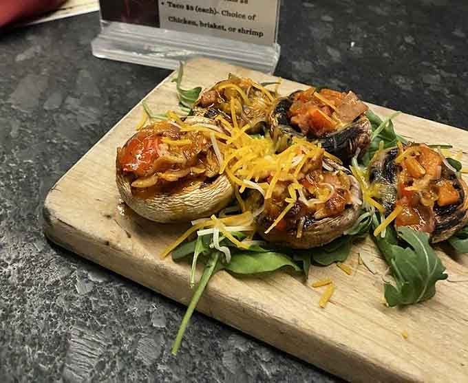 Stuffed mushrooms topped with melted cheese prove that some culinary ideas work brilliantly across every culture and cuisine.