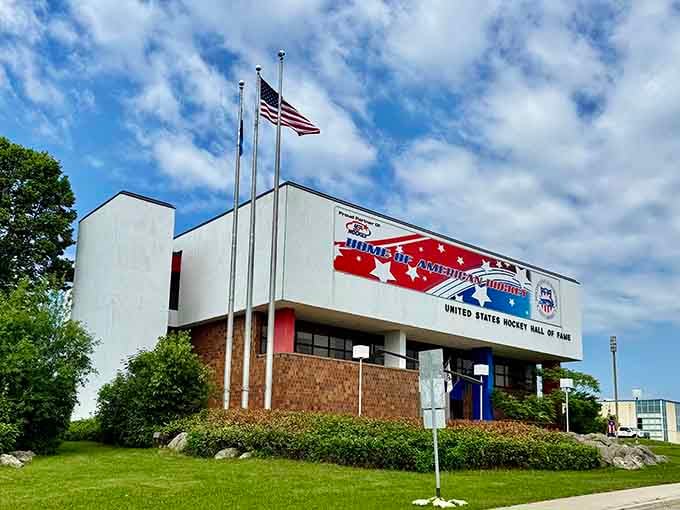 The U.S. Hockey Hall of Fame stands proudly as America's shrine to the sport, celebrating everything from Olympic miracles to hometown heroes.