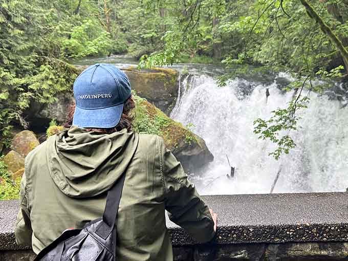 Standing here, you realize that some views are worth getting a little mist on your face for.