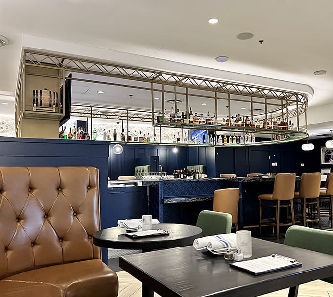 The bar area strikes that perfect balance between "special occasion" and "I deserve this on a random Wednesday" - exactly what a good bar should do.