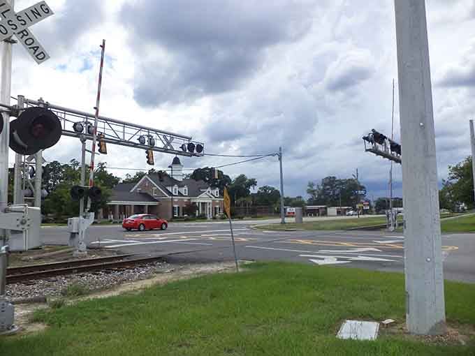 Railroad crossings remind us of Waycross's transportation heritage. The trains still run, but your retirement funds won't run out here.