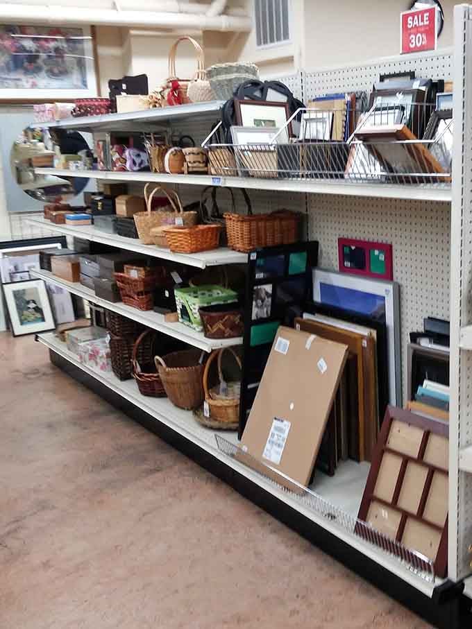 Baskets, frames, and home goods organized like a boutique, minus the boutique prices that make your wallet cry.