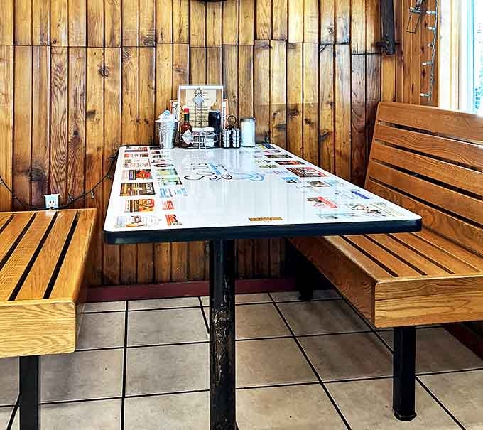 Wooden booths worn smooth by decades of elbows and conversations&mdash;each table has probably heard more stories than a bartender on New Year's Eve.
