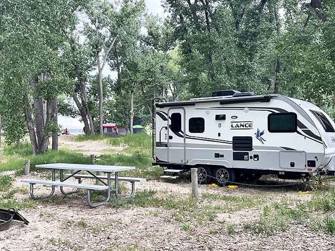 Glamping, Wyoming-style. When you want to experience nature but aren't quite ready to surrender your solid roof and walls.