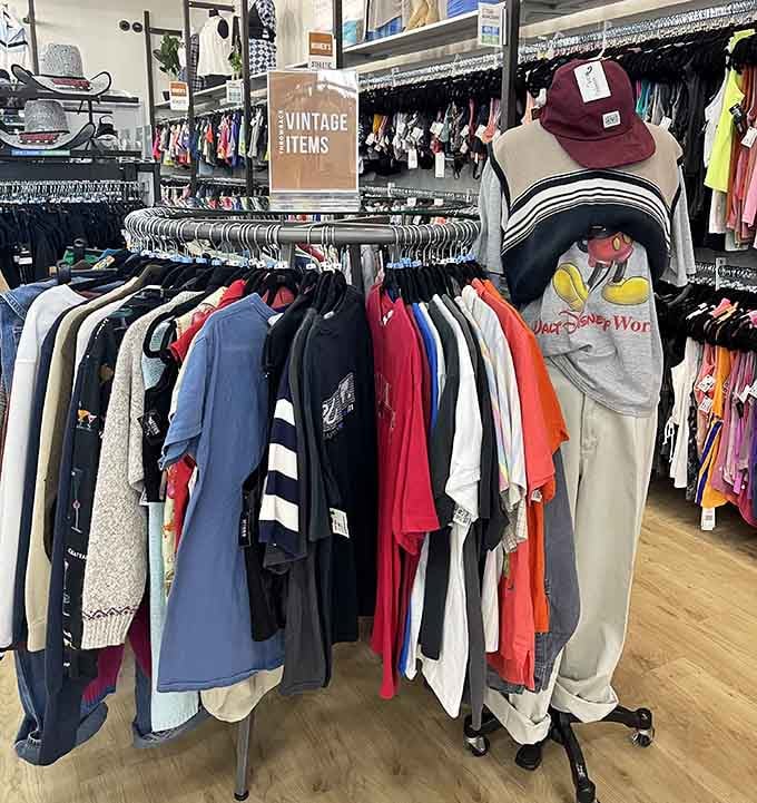 The "Vintage Items" section&mdash;where yesterday's fashion statements become today's unique finds. That Disney World sweatshirt is calling my name.