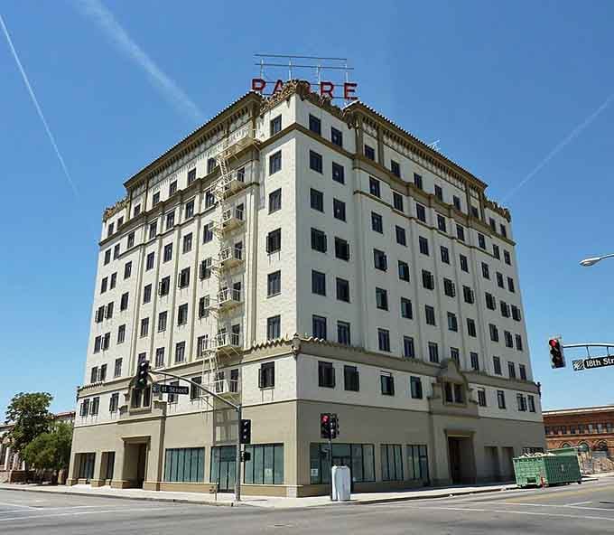 This elegant historic building towers over Bakerfield's streets, a reminder that architectural grandeur exists beyond expensive coastal cities.