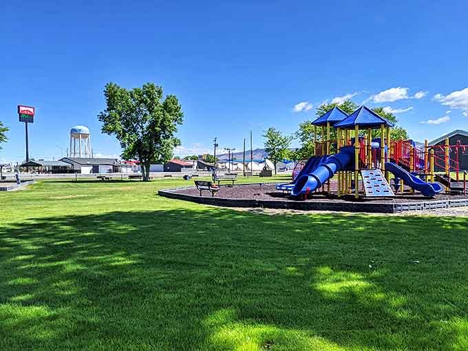 Battle Mountain's community park offers free recreation for residents of all ages, helping stretch those Social Security dollars further.