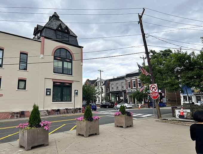 Clinton's corner buildings showcase that perfect mix of architectural styles where every storefront has its own distinct personality.