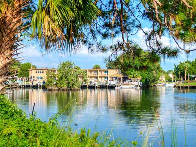 Crystal River's waterfront condos stand at attention, watching over waters so clear you can count fish from your balcony.