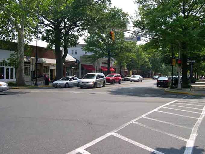 Haddonfield's tree-lined streets showcase the kind of downtown shopping district that makes suburban sprawl look downright silly.