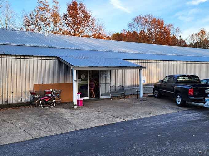 Small town, big finds! Southern Kentucky Flea Market's metal building houses treasures that would make city folks drive for hours.