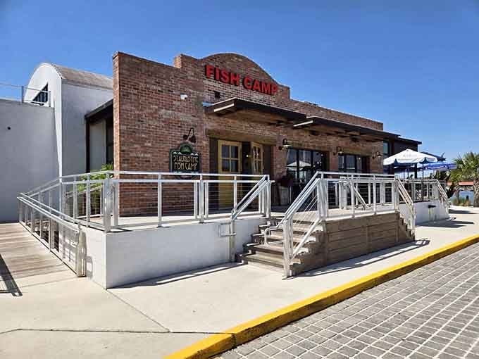 The Fish Camp's brick facade might be understated, but what happens inside this St. Augustine kitchen is anything but!